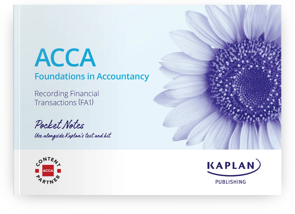 Pocket Notes for ACCA Recording Financial Transactions FA1 | Kaplan ...